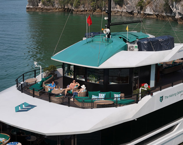 Explore Halong Bay and Lan Ha Bay on Catamaran Cruise
